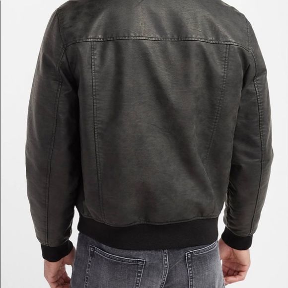 Express | Jackets & Coats | Sleek Style In This Bomber Vegan Leather ...
